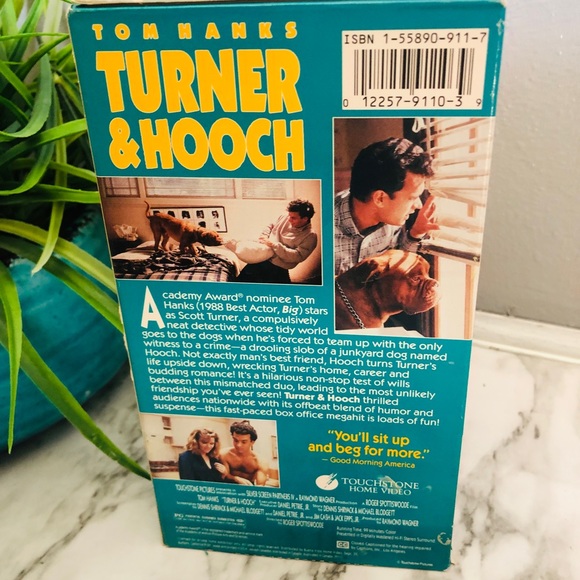 Touchstone pictures | Media | Turner And Hooch Vhs Touchstone Pictures Tom Hanks Dog Comedy ...